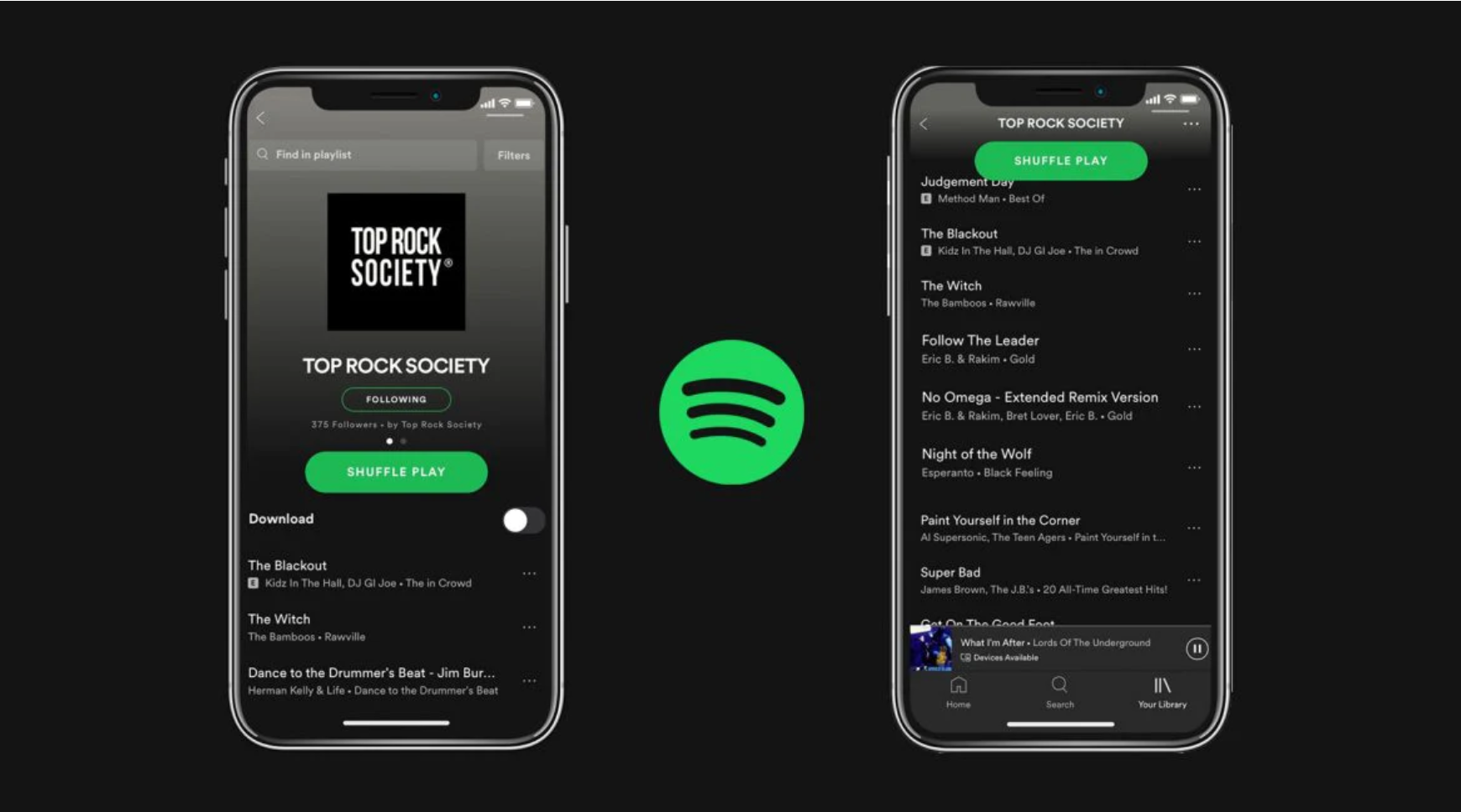 Top Rock Society Spotify Playlist
